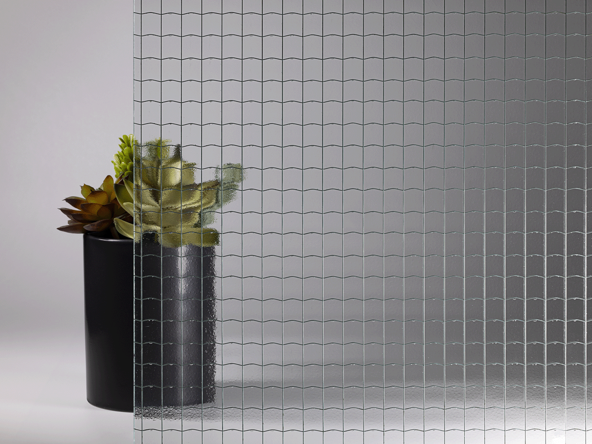 Square 1/2" Wire Obscure 6mm Sample – Architectural Glass