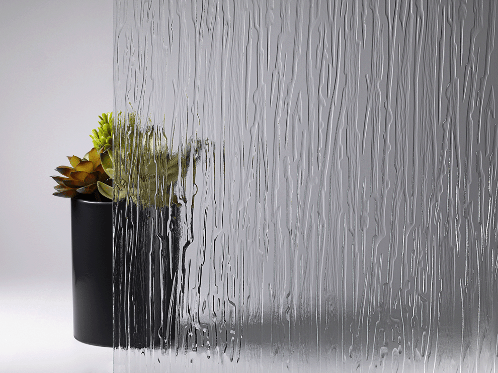 European Rain 4mm Sample – Architectural Glass