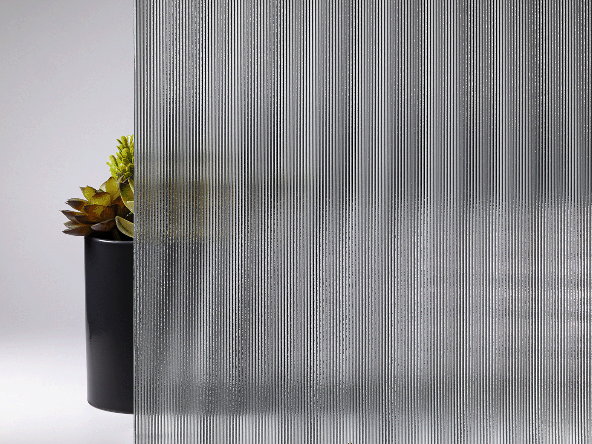 1/16" Thin Reed (Rayado) 4mm Sample – Architectural Glass