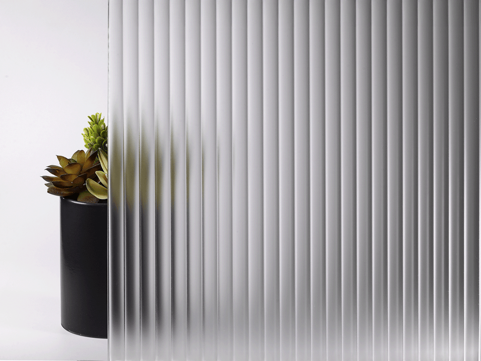 1/2" Reeded Mist 10mm – Architectural Glass