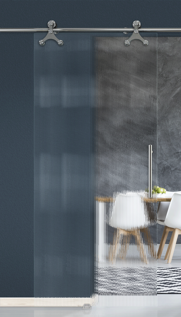 1/2" Reeded Glass Door – Architectural Glass