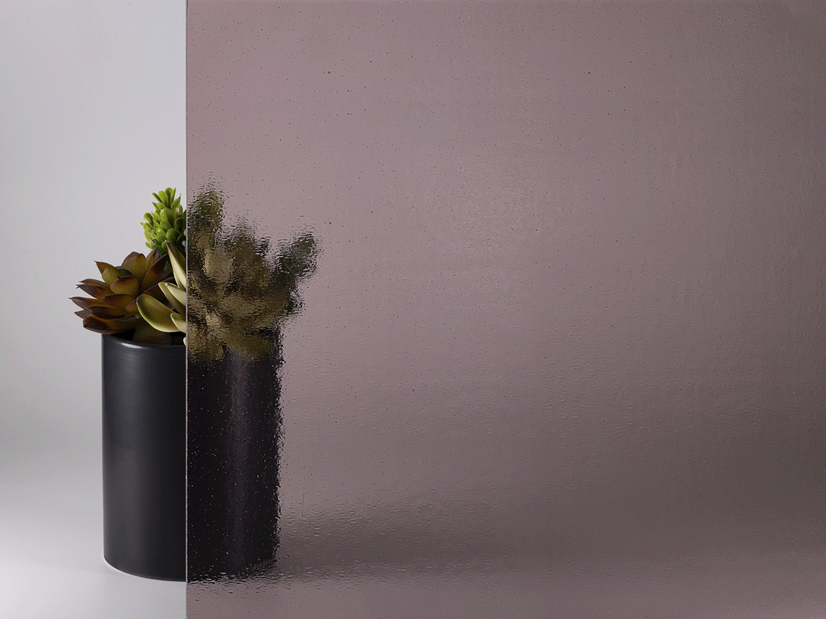 Wissmach Medium Mauve Seedy Sample – Architectural Glass