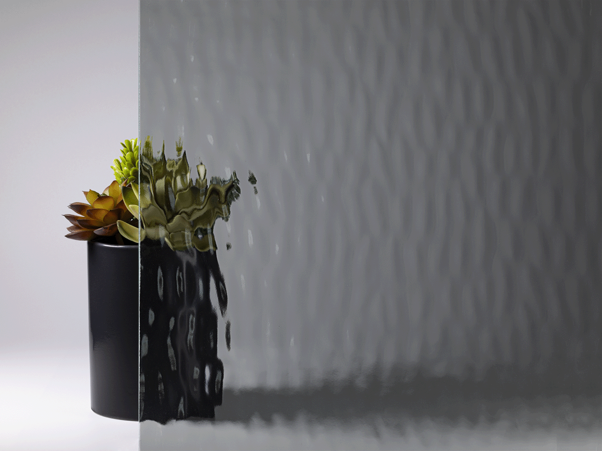 Grey Euro Wave 3mm Sample – Architectural Glass