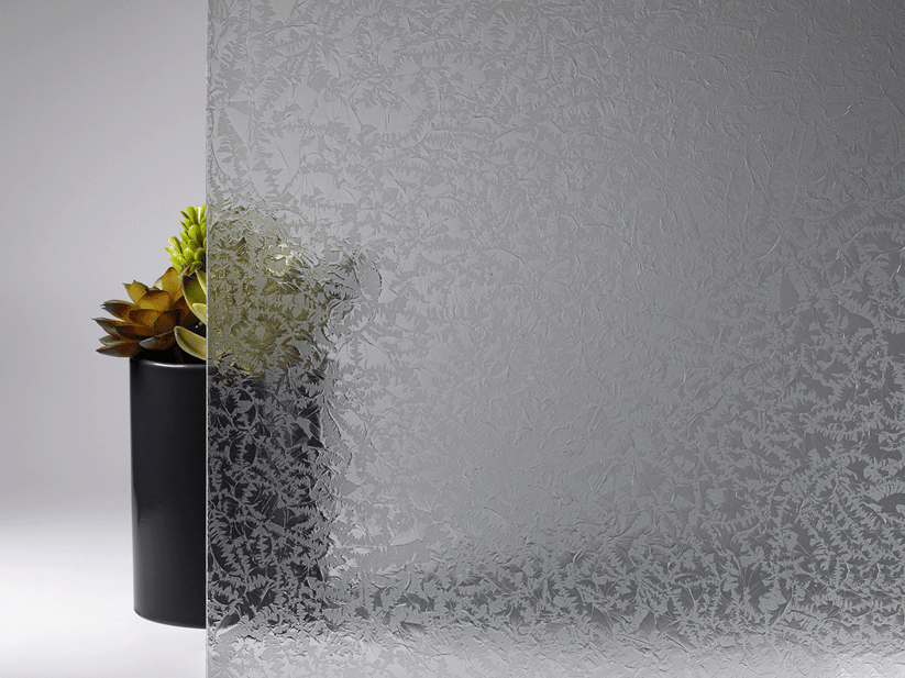 Clear Glue Chip Glass Door – Architectural Glass